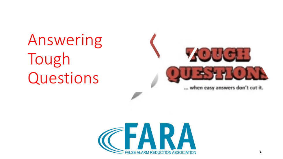 Answering Tough Questions | FARA
